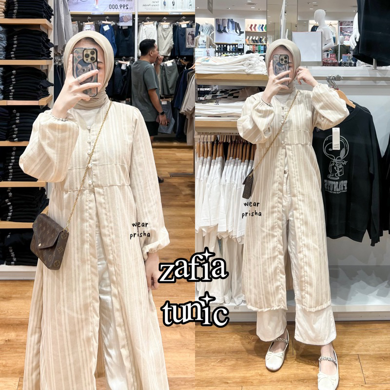 Jual ZAFIA EMBROIDERY TUNIC | ATASAN TUNIK BORDIR RAYA COLLECTION MOTIF ...