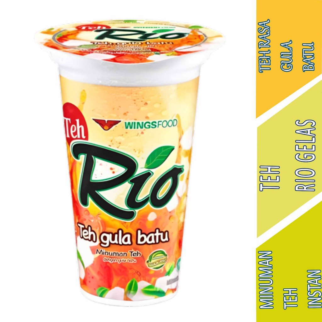 Jual Minuman Teh Rasa Gula Batu - Teh Rio - Minuman Teh Instan - 180ml ...