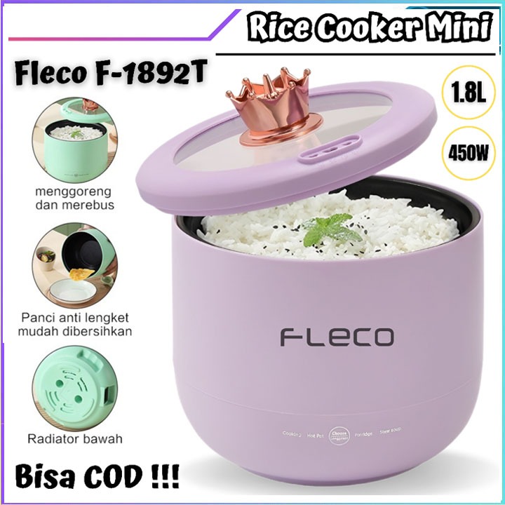 Jual Rice Cooker Mini 1,8 liter Fleco F 1892T ORI PROMO | Shopee Indonesia