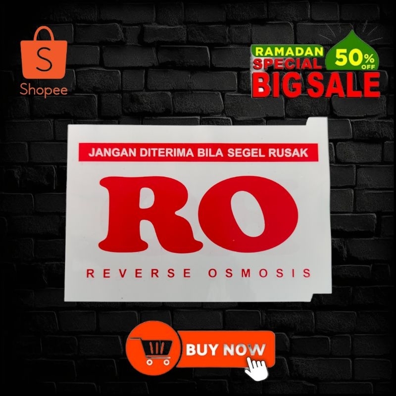 Jual Segel Galon RO PUTIH Tulisan Merah 200 Pcs | Shopee Indonesia