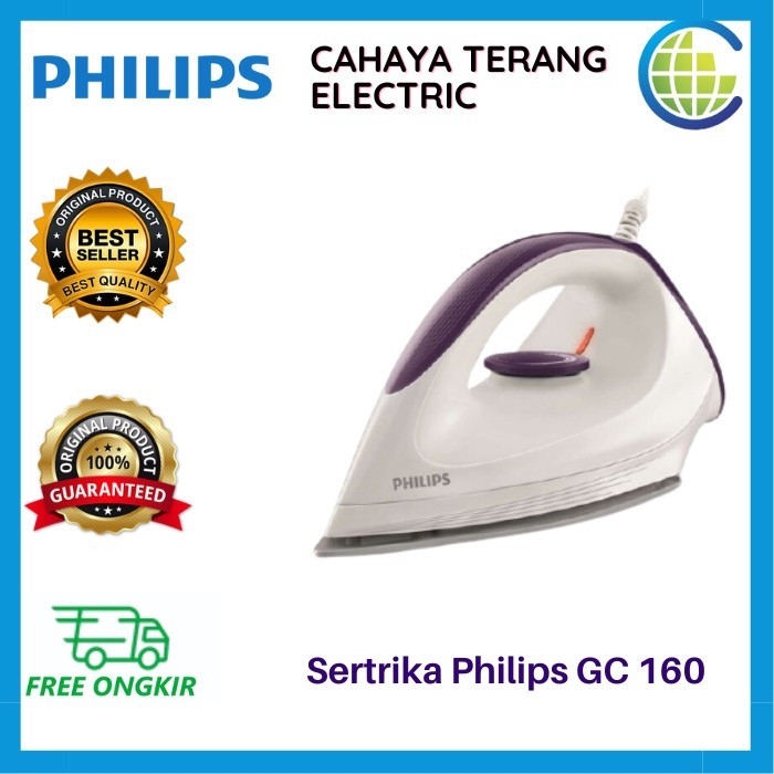 Jual Philips Setrika GC 160 Affinia Dry Iron Gosokan GC160 | Shopee ...