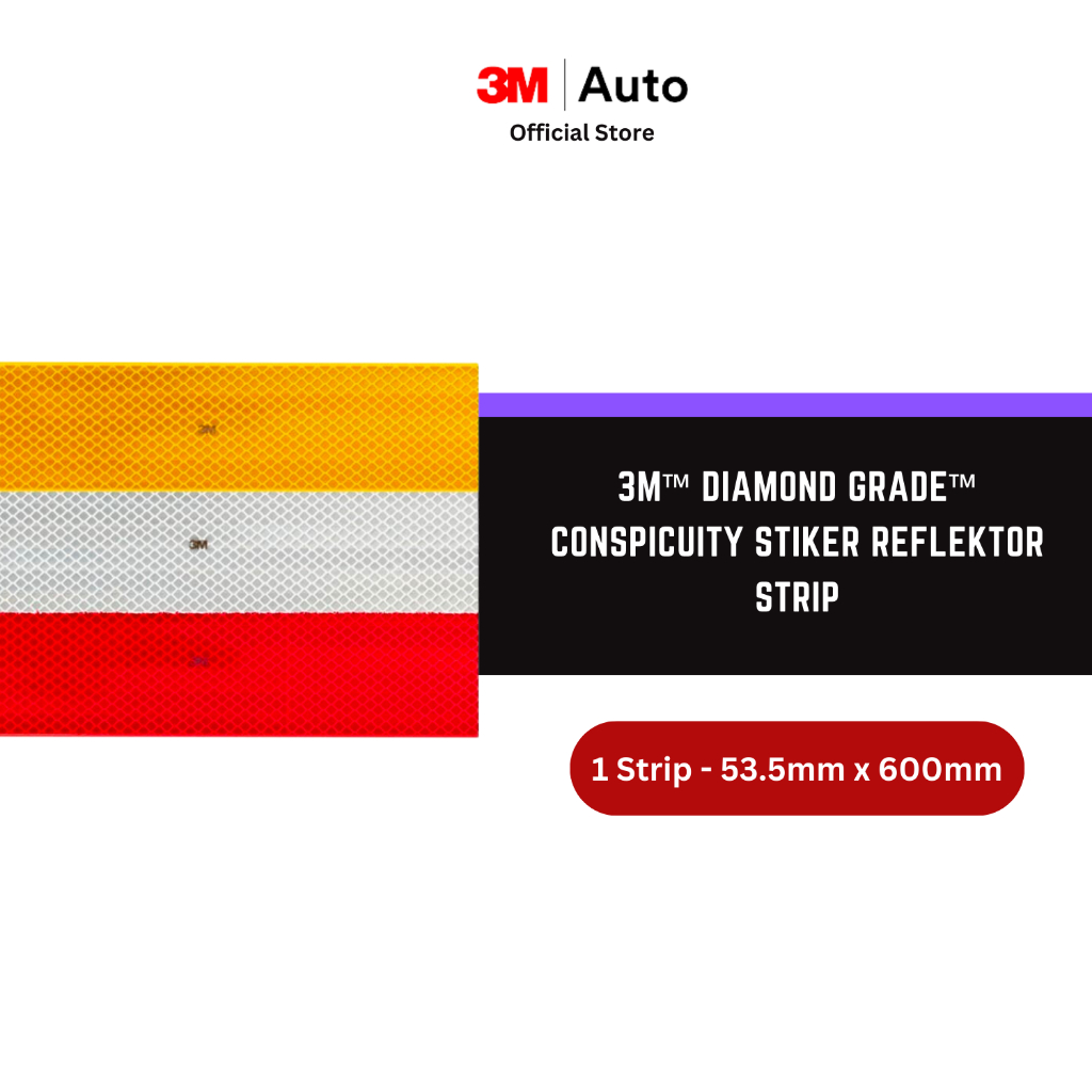Jual 3M Diamond Grade Conspicuity Stiker Reflektor Strip | Shopee Indonesia