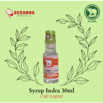Jual Usfi Syrup Indra CAP GAJAH Kemasan Botol Kaca 10ml | Shopee Indonesia