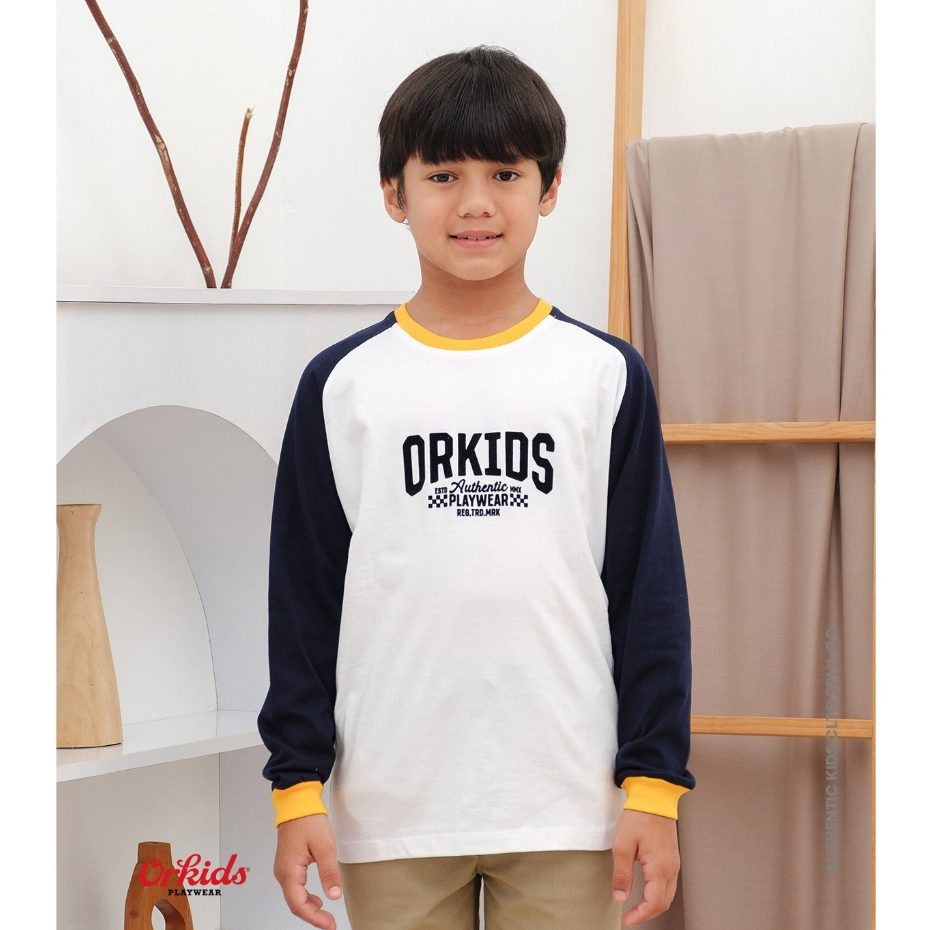 Jual ORKIDS Baju kaos Lengan Panjang Anak laki-laki Umur 1 - 12 Tahun Bahan Katun 24S Tazer ...