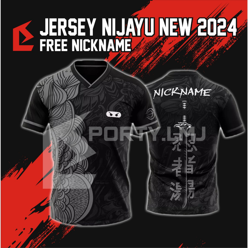 Jual Jersey Kaos NINJAYU NEW 2024 , FREE NICKNAME | Shopee Indonesia