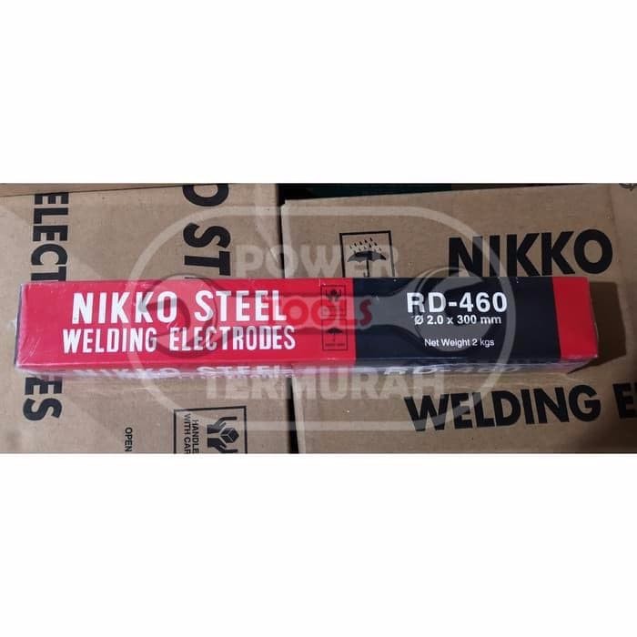 Jual KAWAT LAS NIKKO STEEL 2.0 MM (2KG) RD460 RD 460 RD-460 MAKASSAR | Shopee Indonesia