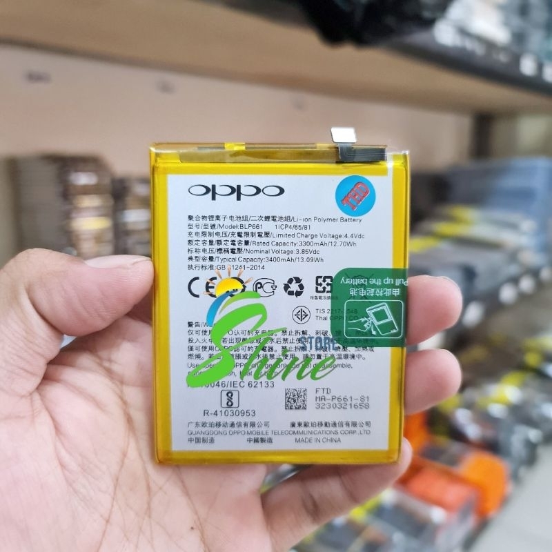Jual Baterai Batre Original BLP661 HP Oppo F7 CPH1819 CPH1821 Battery ...