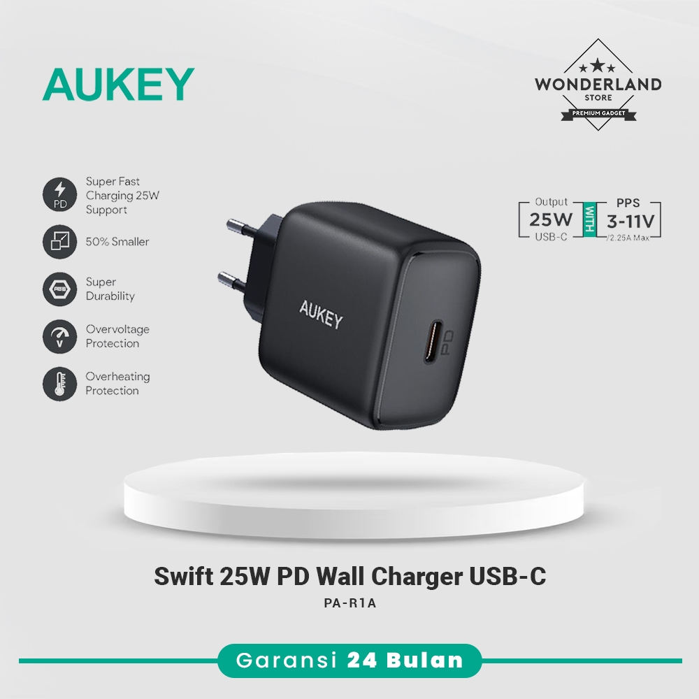 Jual Aukey Adaptor Charger 25W Super Fast Charging PA-R1A Minima Nano PD3.0 PPS SFC - Wonderland ...