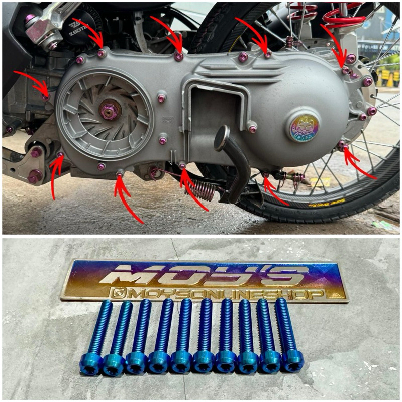 Jual BAUT TITANIUM CVT DALAM NMAX AEROX NEW DAN OLD MADEIN VIETNAM ...