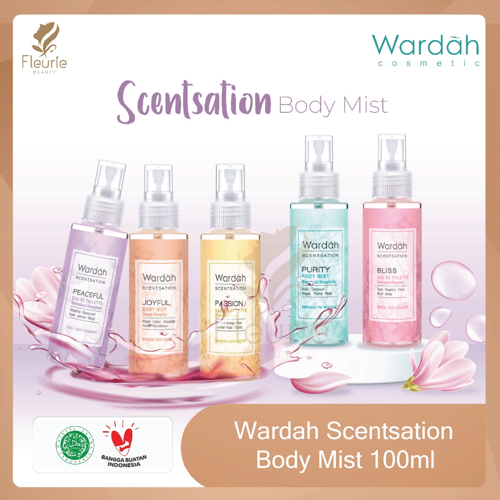 Jual WARDAH Scentsation Body Mist 100ml - Wardah Parfum Wanita Original ...