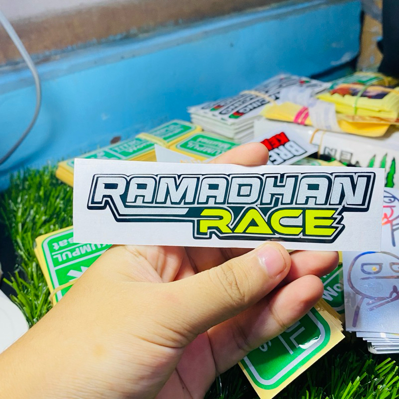 Jual Sticker cutting kata kata bulan ramadhan variasi helm motor Stiker ...