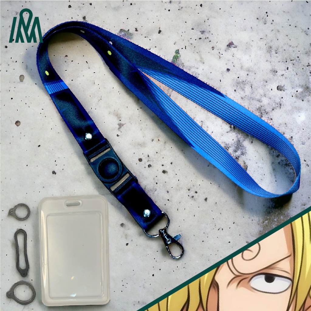 Jual Lanyard SANJI One Piece Anime Merchandise Tali ID Card (unofficial ...