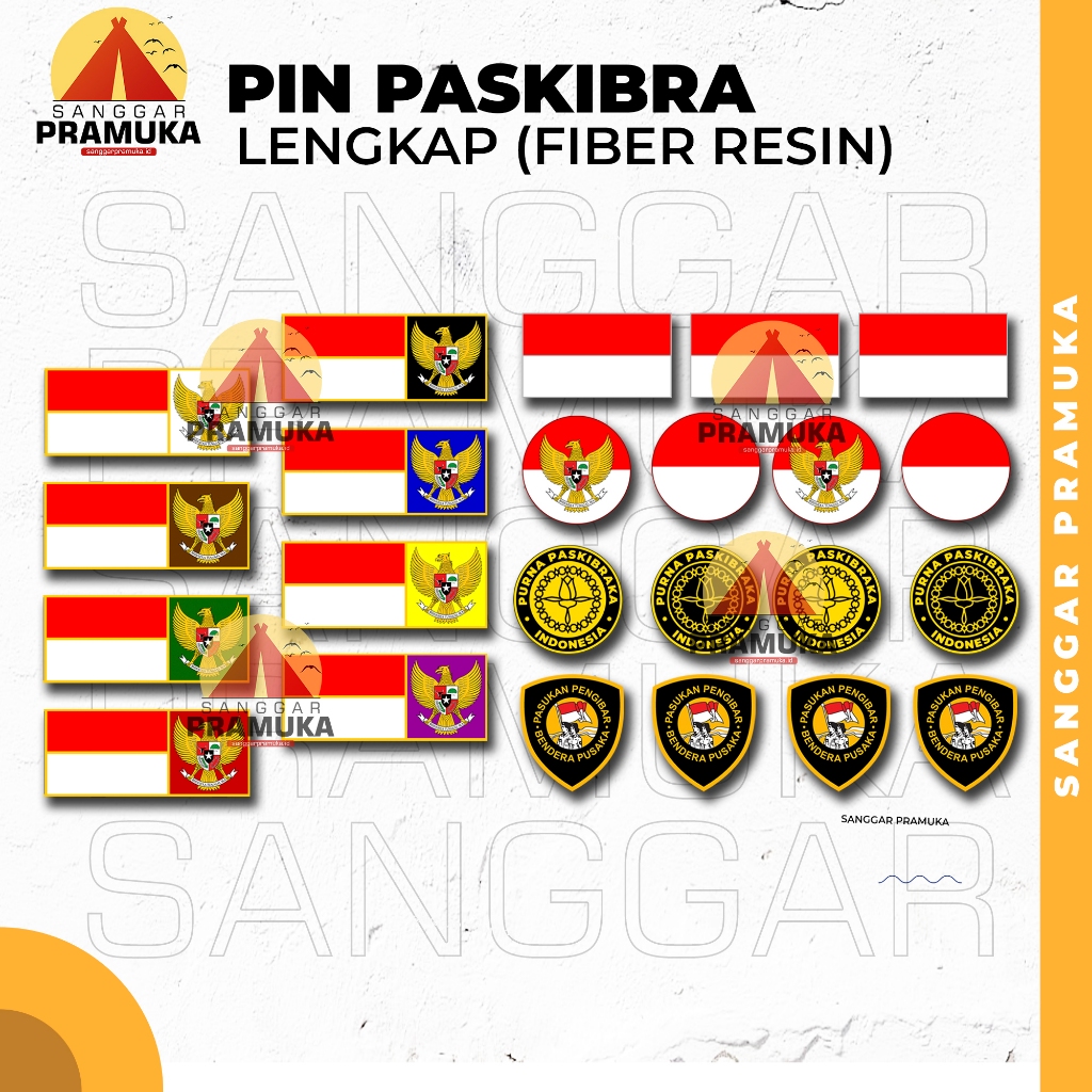 Jual Pin Paskibra / Pin Paskibraka / Pin Mpg / Pin Merah Putih / Pin ...