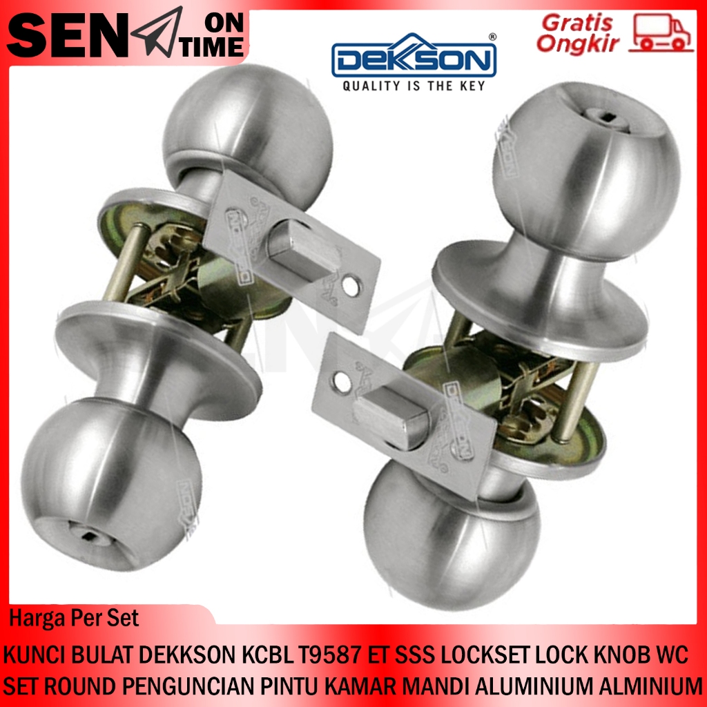 Jual Kunci Bulat Dekkson Kcbl T9587 Et Sss Lockset Lock Set Round ...