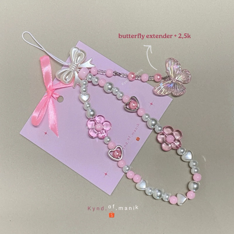 Jual LOVE FLOWER STRAP | Phone strap | Strap hp | Shopee Indonesia