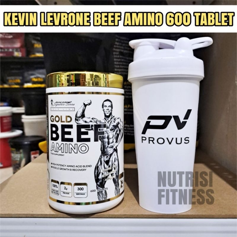 Jual KEVIN LEVRONE GOLD BEEF AMINO 600 TABLET BEEF PROTEIN KL Beef Amino Murah | Shopee Indonesia