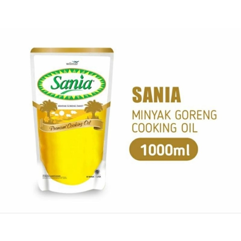 Jual MINYAK GORENG SANIA SOVIA REFILL POUCH 1 LITER / 1000ML | Shopee ...