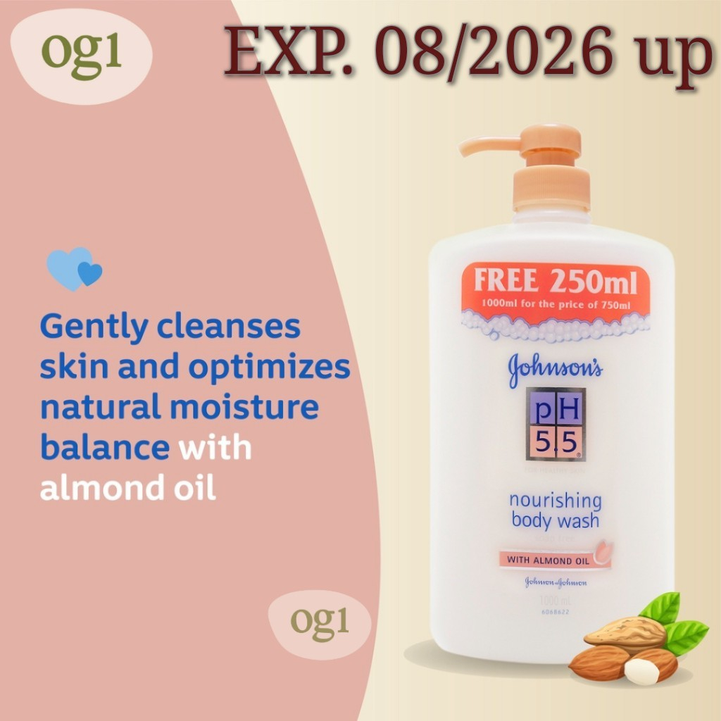 Jual Johnson's pH 5.5 Soap Free Nourishing Body Wash w. ALMOND OIL ...