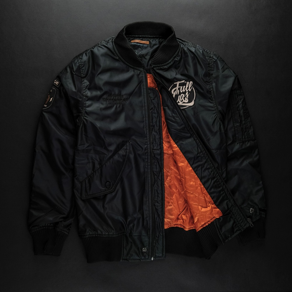 Jual FULL GAS BOMBER BLACK | Shopee Indonesia