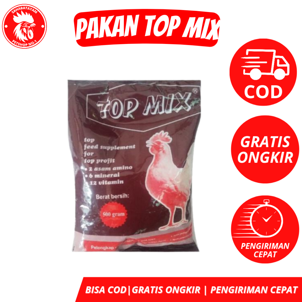 Jual BISA COD PAKAN TOP MIX / PAKAN TOP MIX / PAKAN AYAM BANGKOK ...