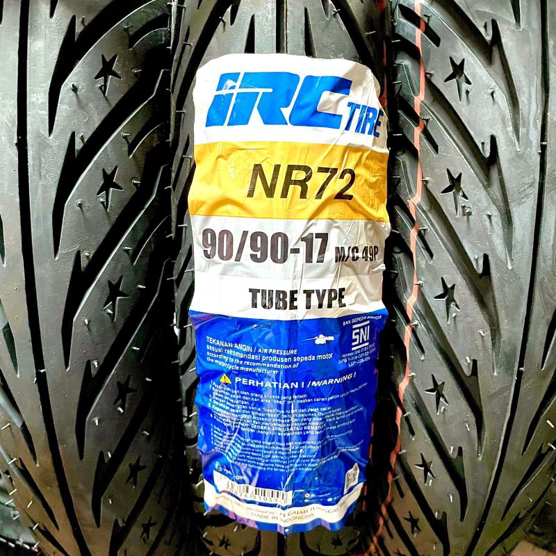 Jual BAN LUAR MOTOR IRC 90/90-17 RING 17 NR72 NR 72 MOTIF BINTANG ...