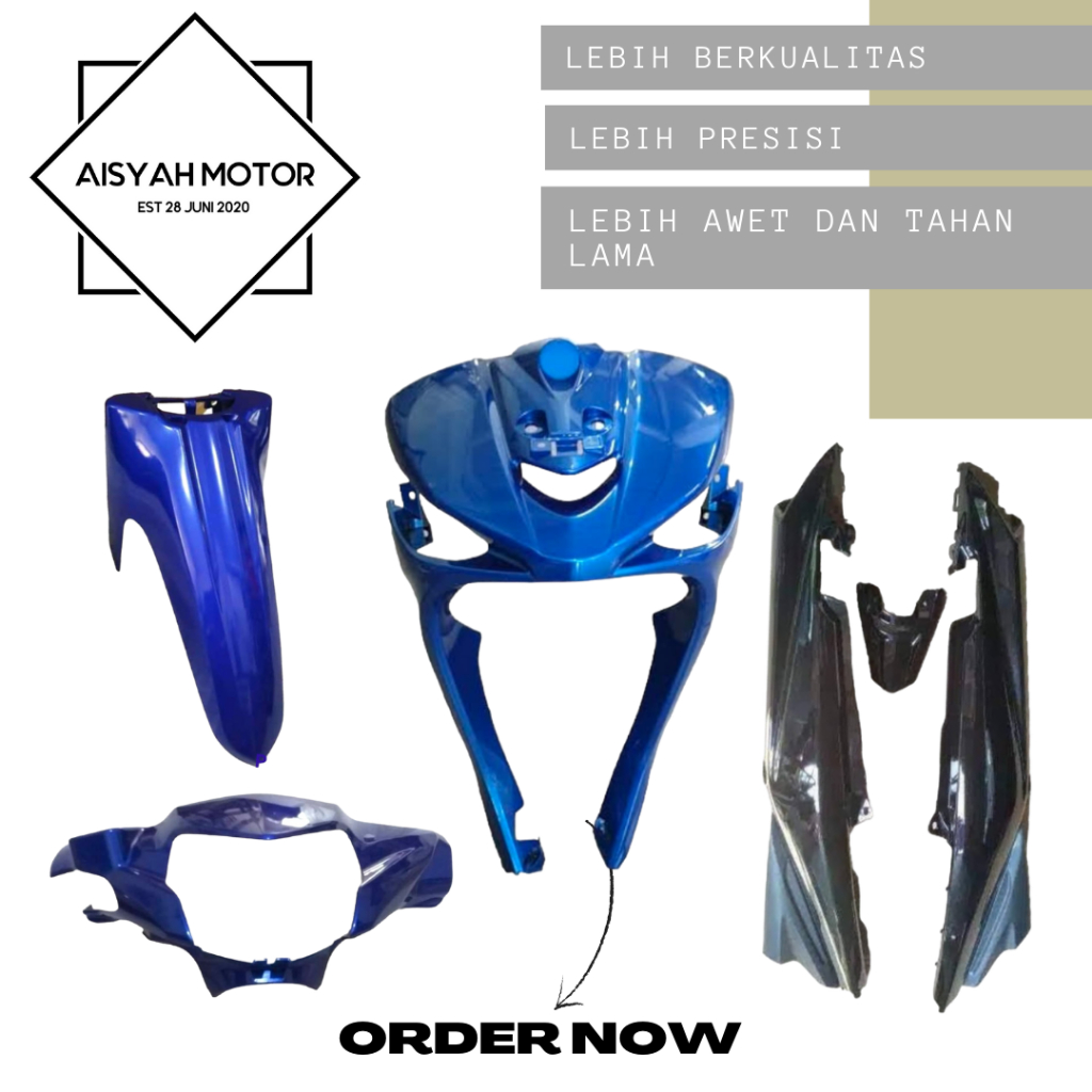 Jual Bodi Halus Yamaha Vega ZR Warna Biru | Shopee Indonesia