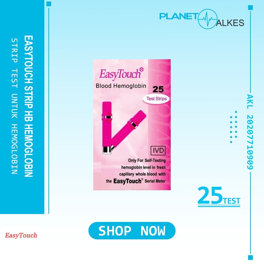 Jual Easy Touch Strip Tes Hemoglobin Isi 25 Stik Expired Panjang ...