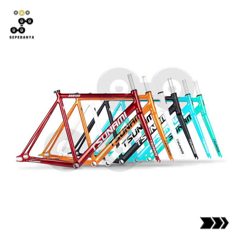 Jual Frameset Frame Set Tsunami SNM100 SNM 100 Alloy size M Sepeda ...