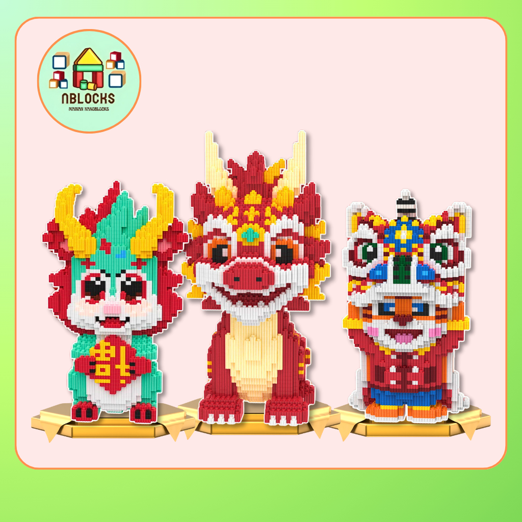 Jual Nano Blocks CNY New Year Edition Medium 3D Model, Mainan Blok ...