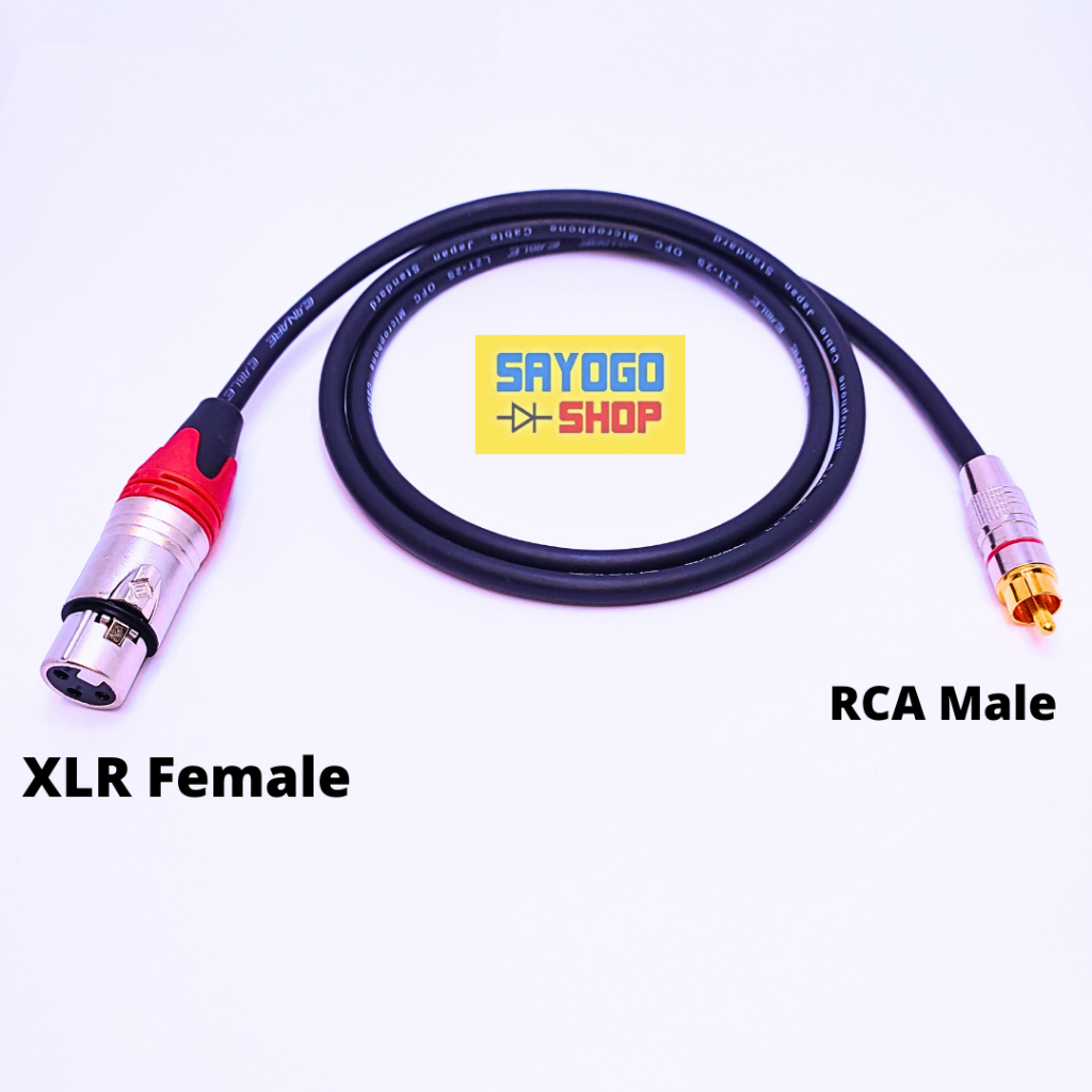 Jual Audio Connector Adapter Jack Canon XLR Female Geisler to Jack RCA ...