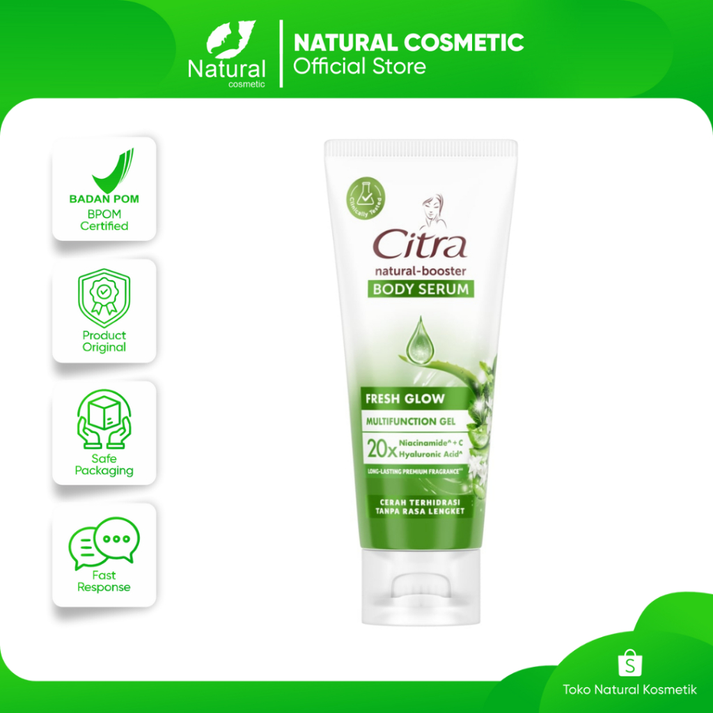 Jual Citra Natural Booster Body Serum Fresh Glow with 20X Niacinamide ...