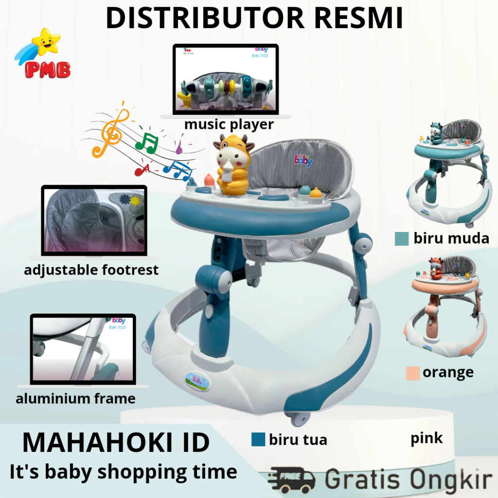 Jual BABY WALKER IORA BW705 PMB ALAT BANTU JALAN DAN BERDIRI ANAK ...