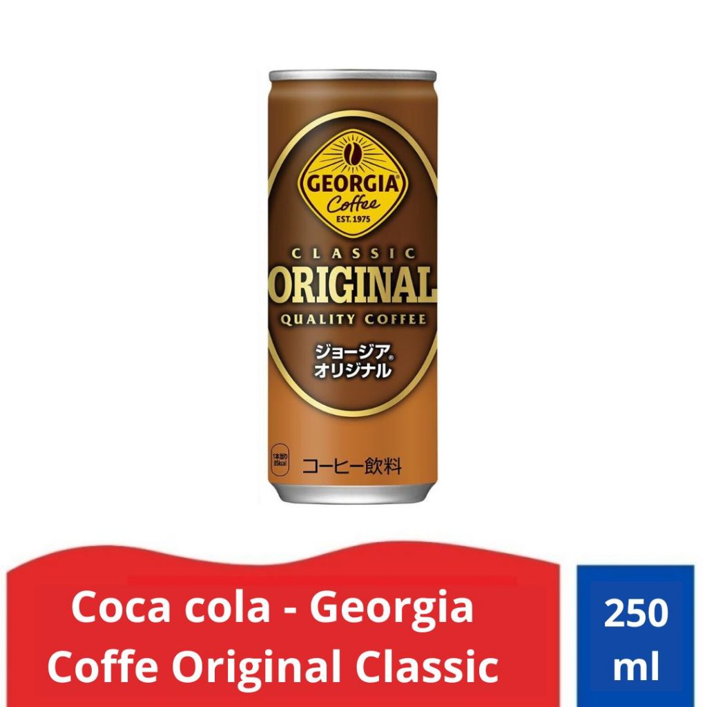 Jual Coca Cola- Georgia Original Coffee 250ml | Shopee Indonesia