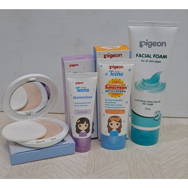 Jual Paket Pigeon Teens 4pcs(Facial Foam 100g, Moisturizer, Sunscreen ...