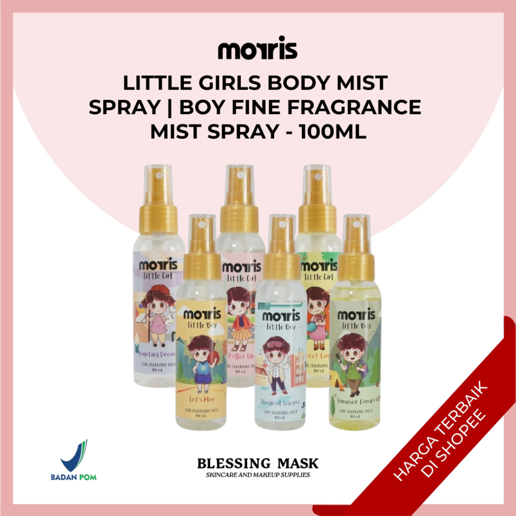 Jual Morris Parfum Anak Cewek Cowok Little Girls Body Mist Spray | Boy ...