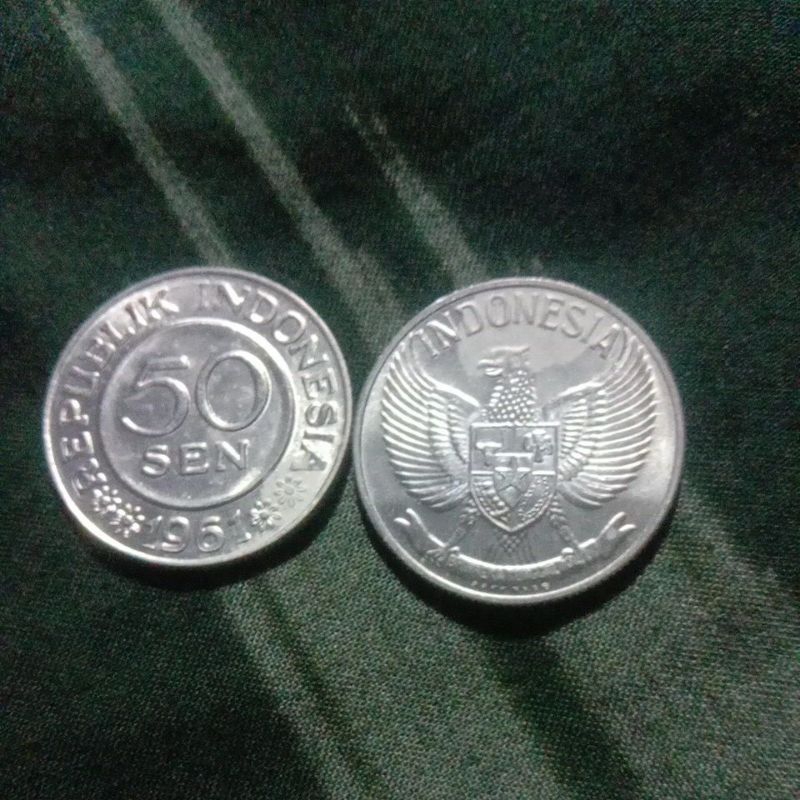 Jual 50 sen garuda tahun 1961 (tahun jarang) | Shopee Indonesia