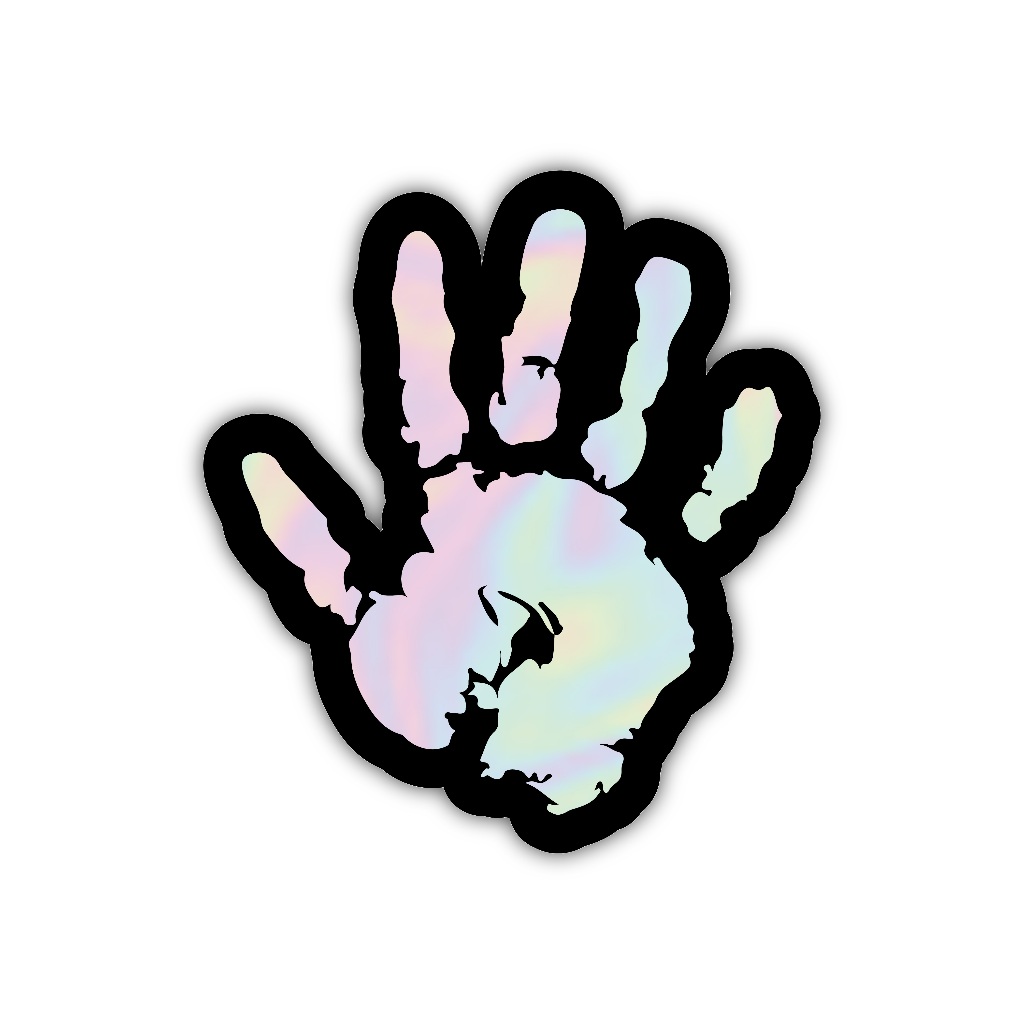 Jual sticker telapak tangan, stiker hologram satuan- Z049 | Shopee ...