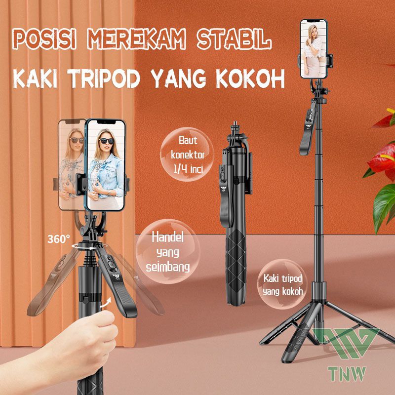 Jual Tripod Tongsis Tnw L16 Selfie Sticks 1 8m Tongsis Hp Tripod