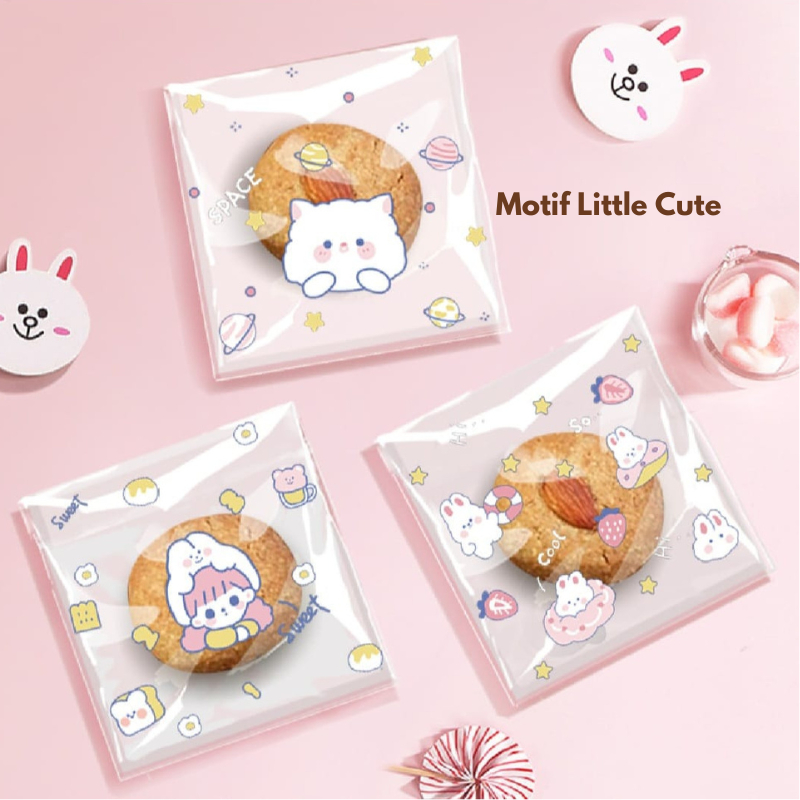 Jual 100 Pcs Plastik Cookies Ukuran 7x7 10x10 l Plastik Opp Motif Lucu ...