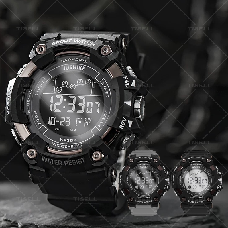Jual Tisell - Jam Tangan Pria Digital LED Rubber Sport Watch Jual Tisell - Jam Tangan Pria Digital LED Rubber Sport Watch