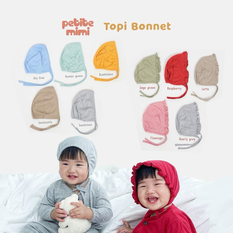 Jual Petite Mimi Baby Bonet Hat / Topi Bayi | Shopee Indonesia