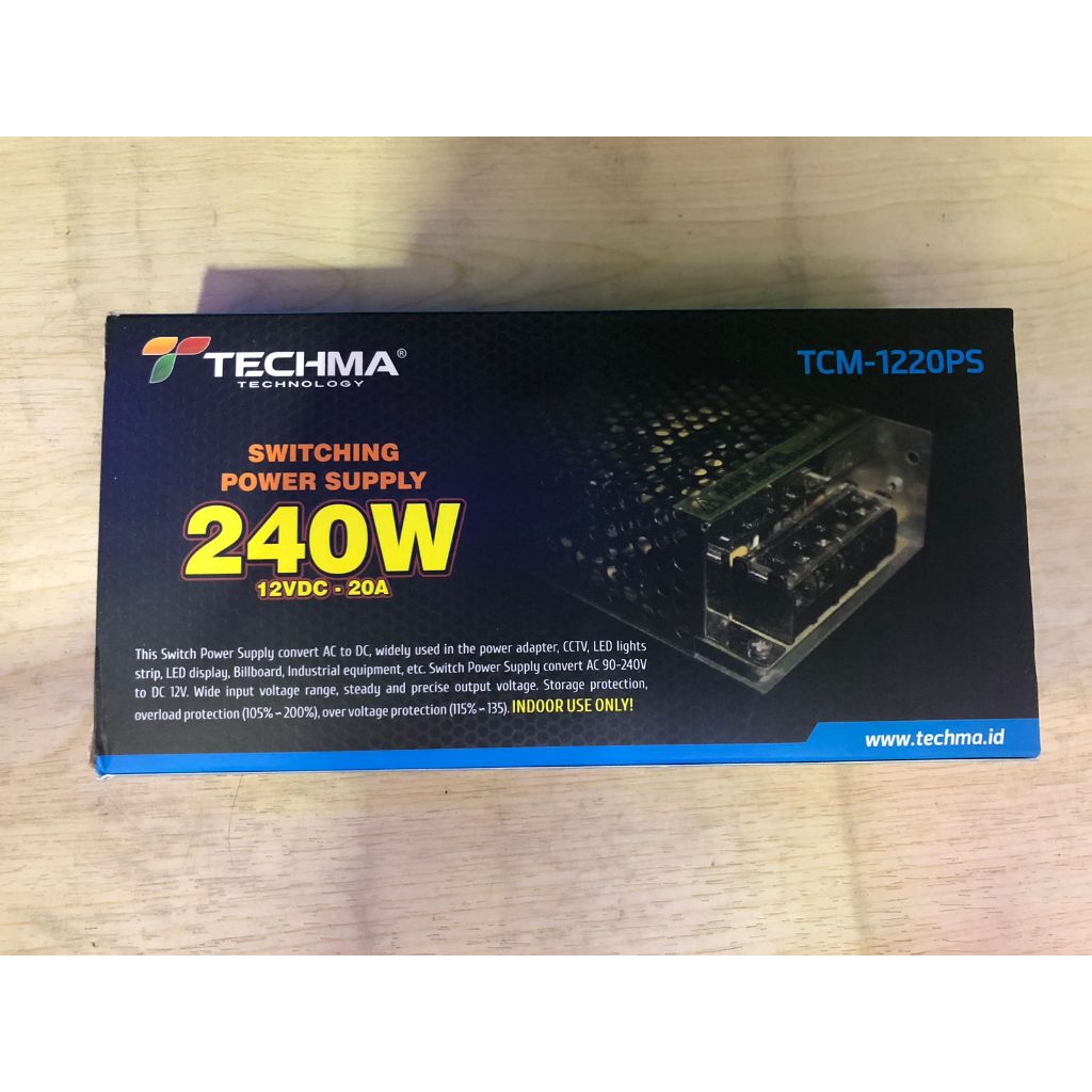 Jual PSU Power Supply TCM-1220PS CCTV TECHMA | Shopee Indonesia