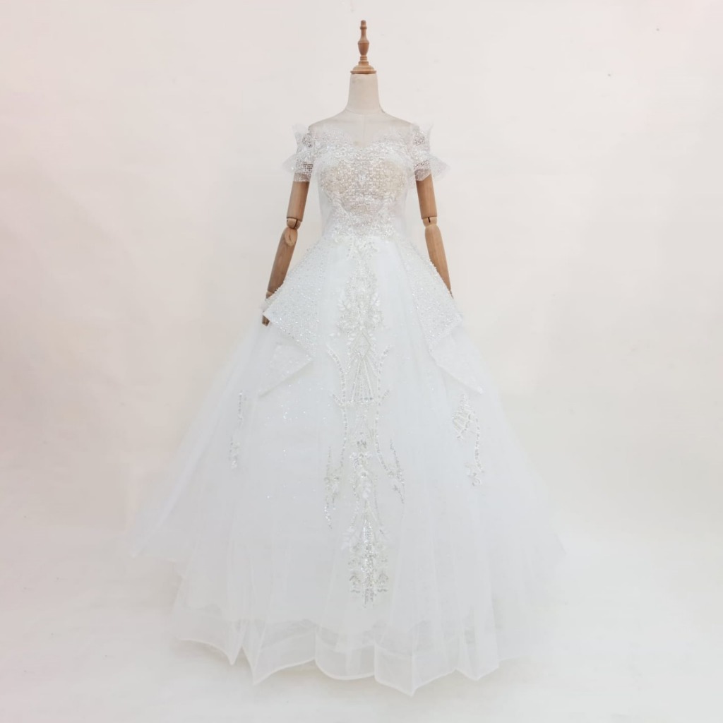 Jual Gaun Pengantin/ Wedding Dress/ Gaun Bridal Premium Longdress JY237 ...