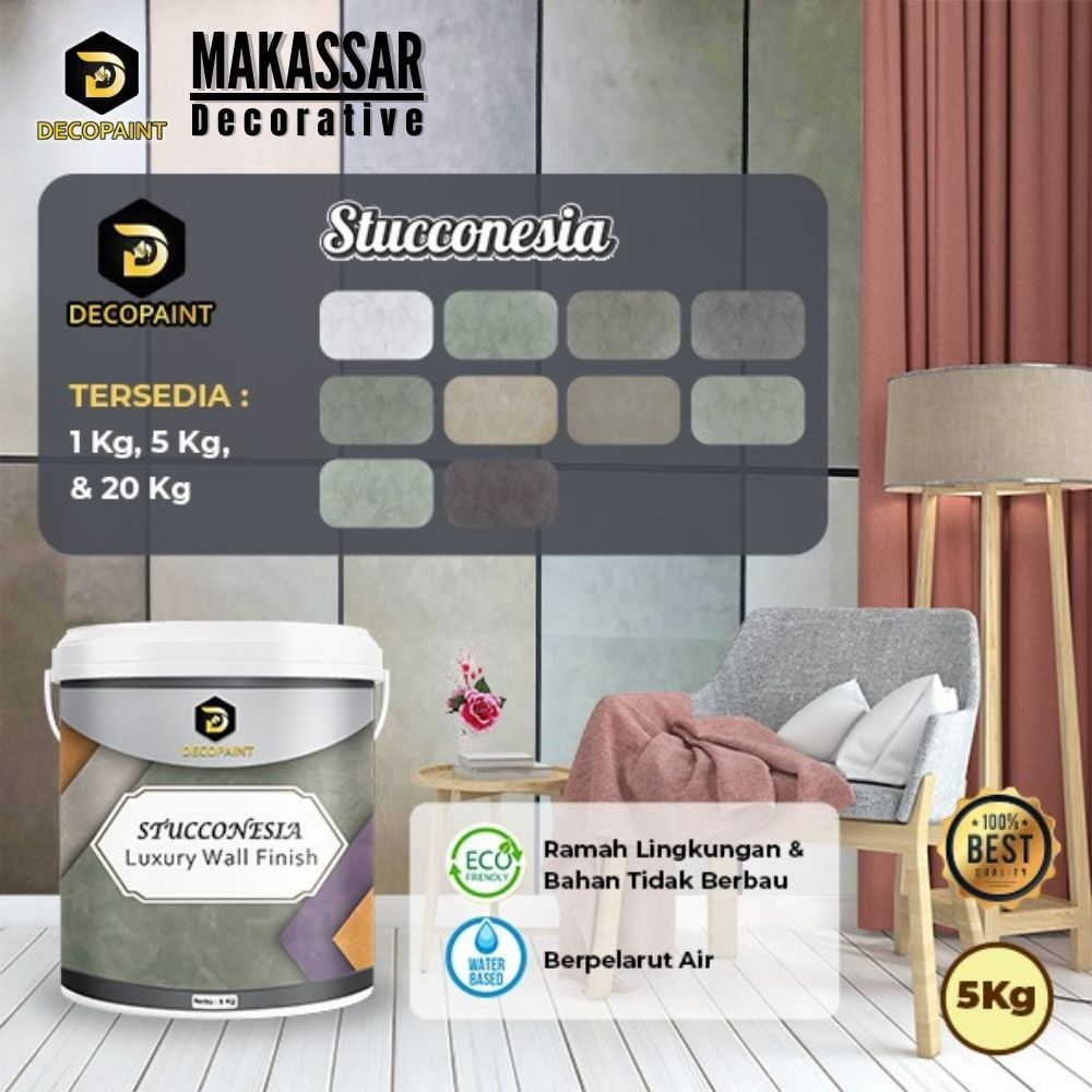 Jual Cat Tembok Stucco Cement Expose | Stucconesia Ukuran 5 Kg | Motif ...