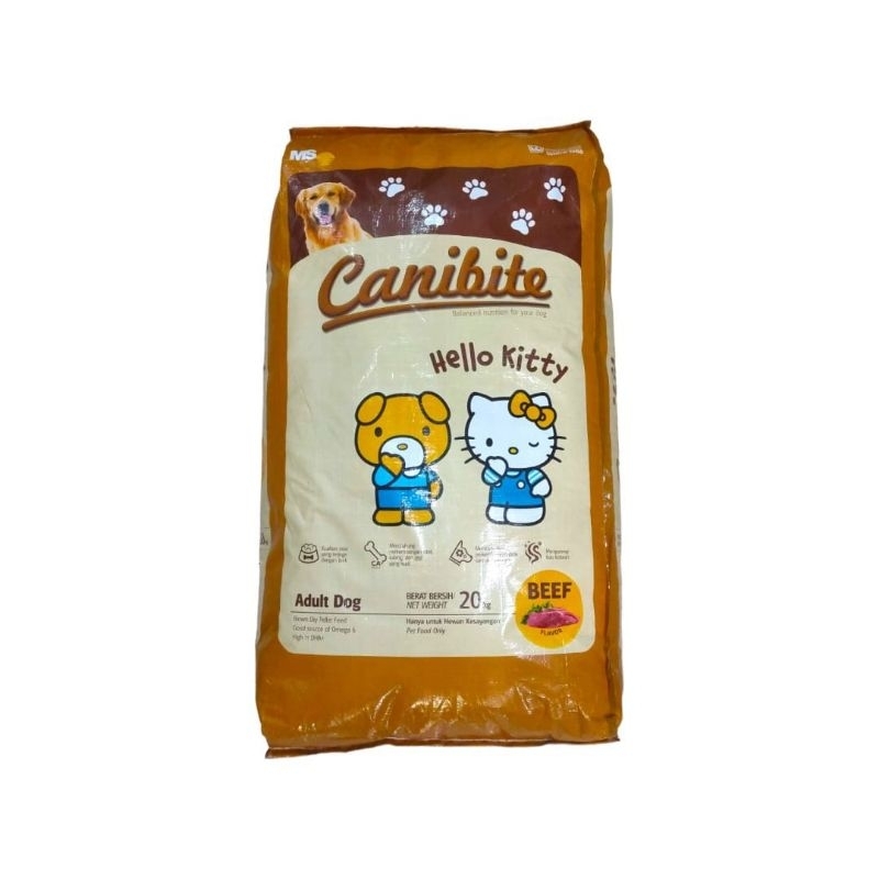 Jual Makanan/pakan anjing/dog food dry Canibite beef adult freshpack ...