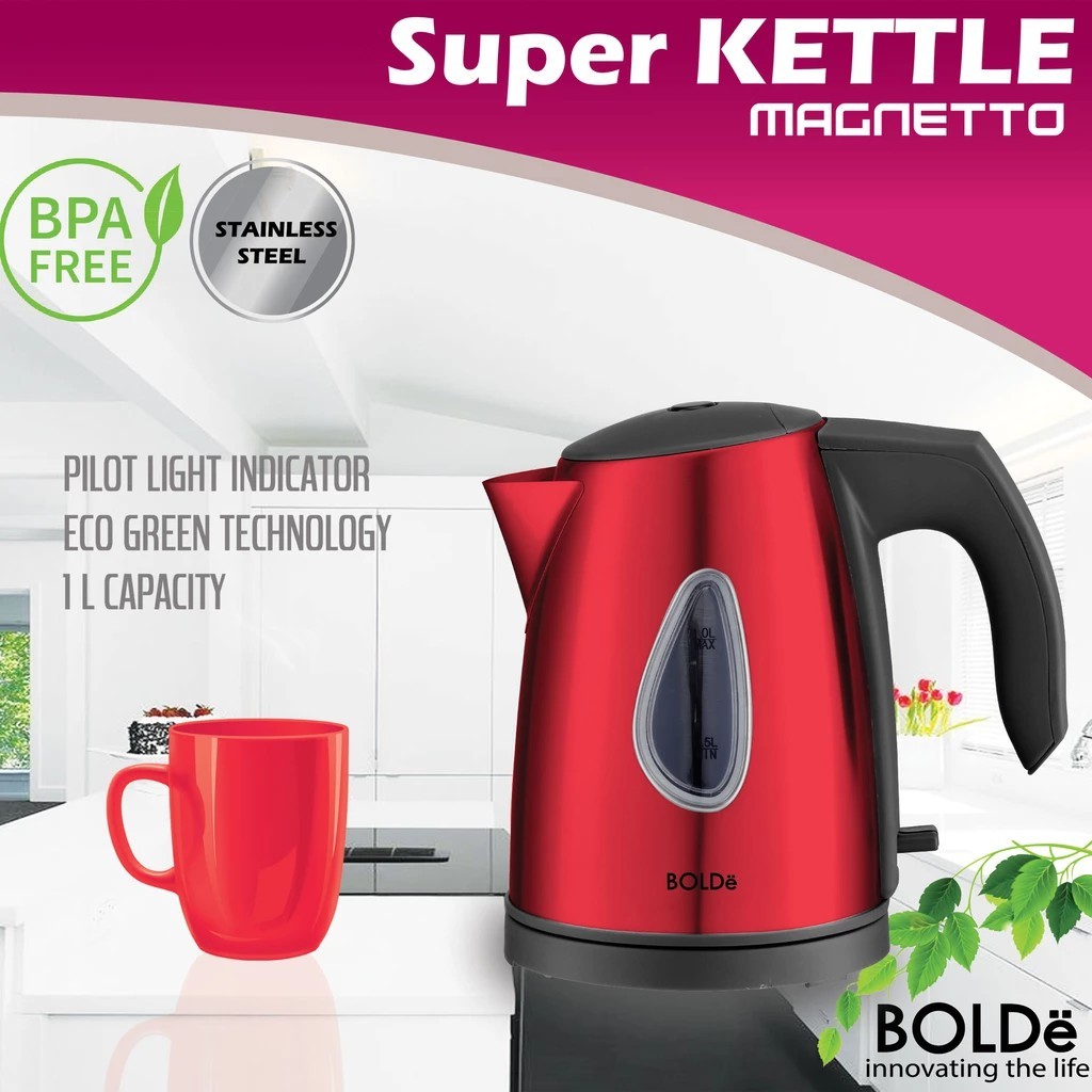 Jual Bolde Super Kettle Teko Listrik Pemanas Air Magnetto Stainless ...