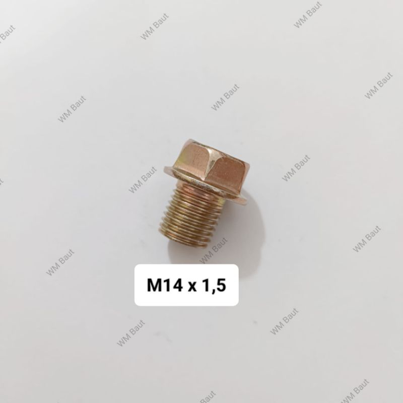Jual 3pcs Baut Tap Oli Motor M14 x 15 x 1.5cm Kunci 17 | Shopee Indonesia