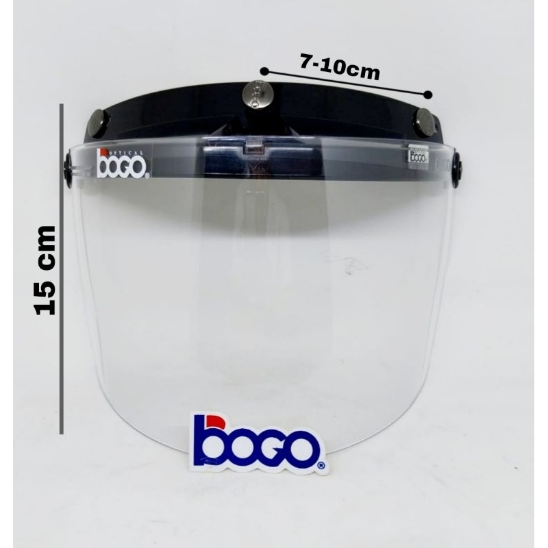 Jual Kaca BOGO Datar ORIGINAL Flat Ori BG05 SMOKE/CLEAR | Shopee Indonesia