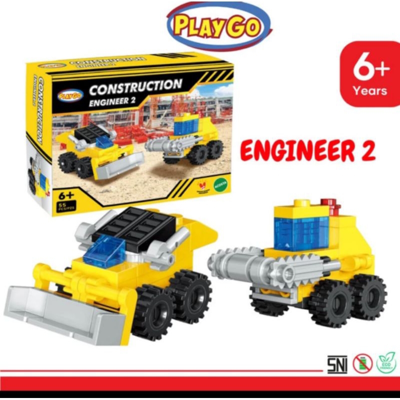 Jual bricks construction kendaraan alat berat konstruksi 2 in 1 / brick konstruksi | Shopee ...