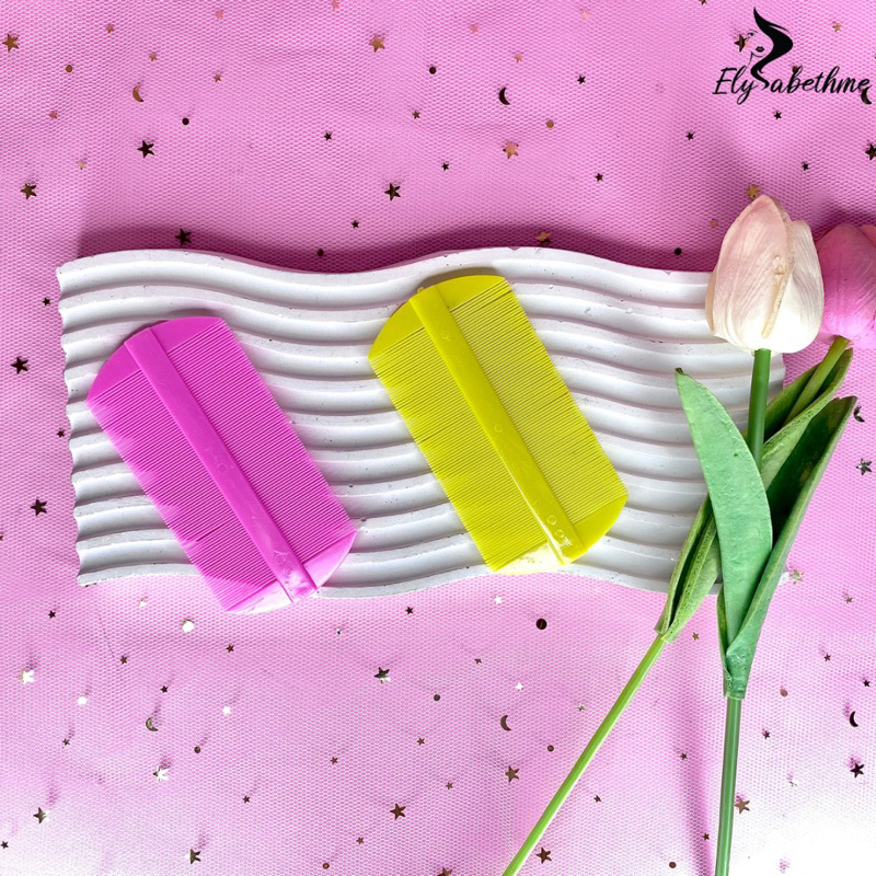 Jual ELYSABETHME Sisir kutu serit rambut plastik kuman ketombe hair ...